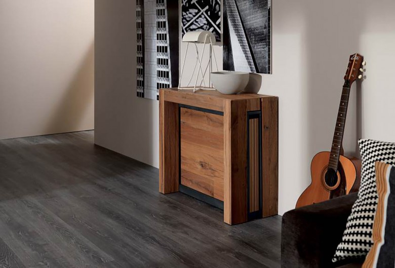 A4 Extending Dining Table by Furl Canaletto Walnut