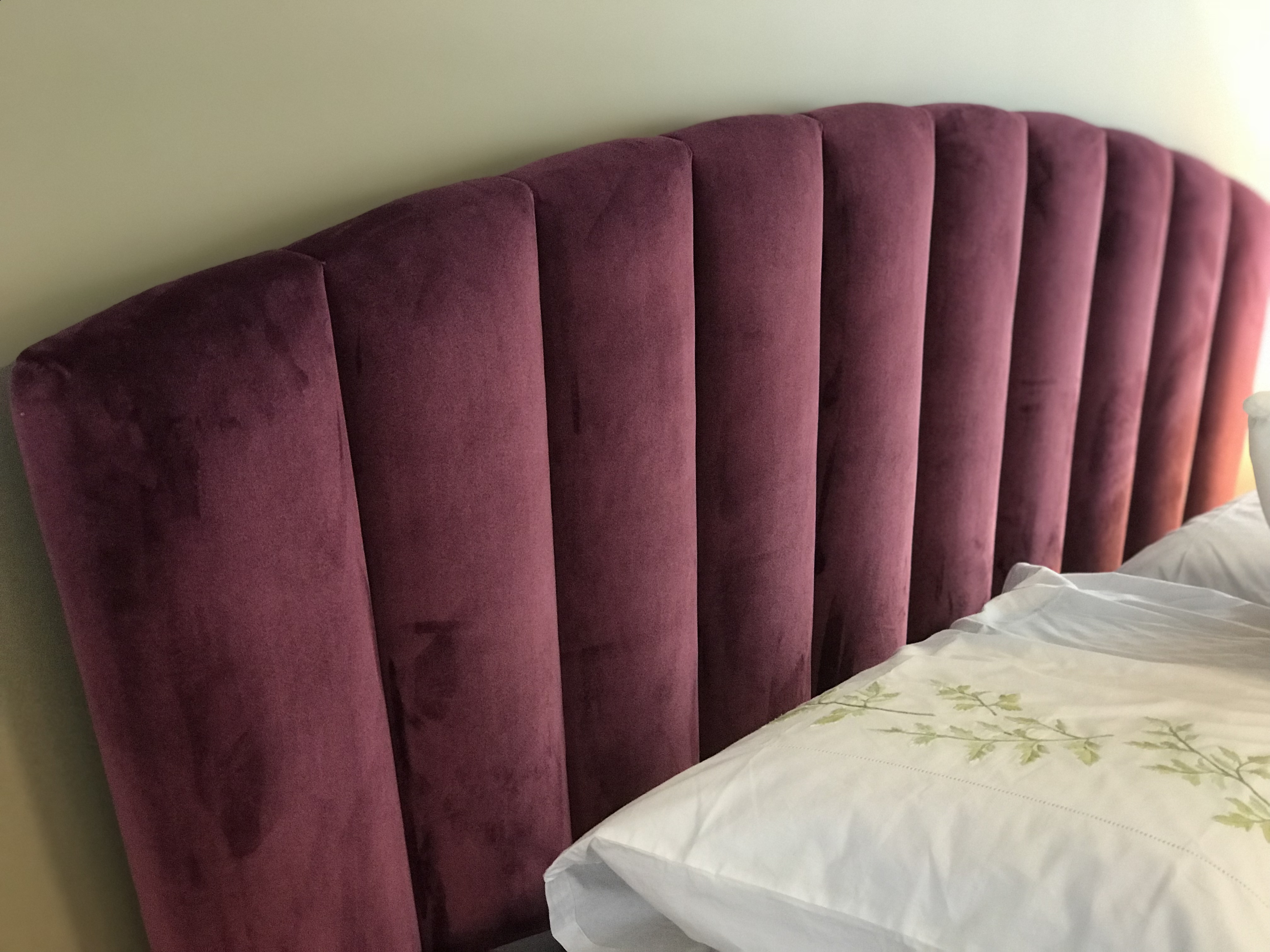 We have a new fabric headboard you’re going to love